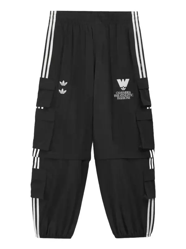 WILLY CHAVARRIA X Adidas Logo-print Cargo Pants - Black