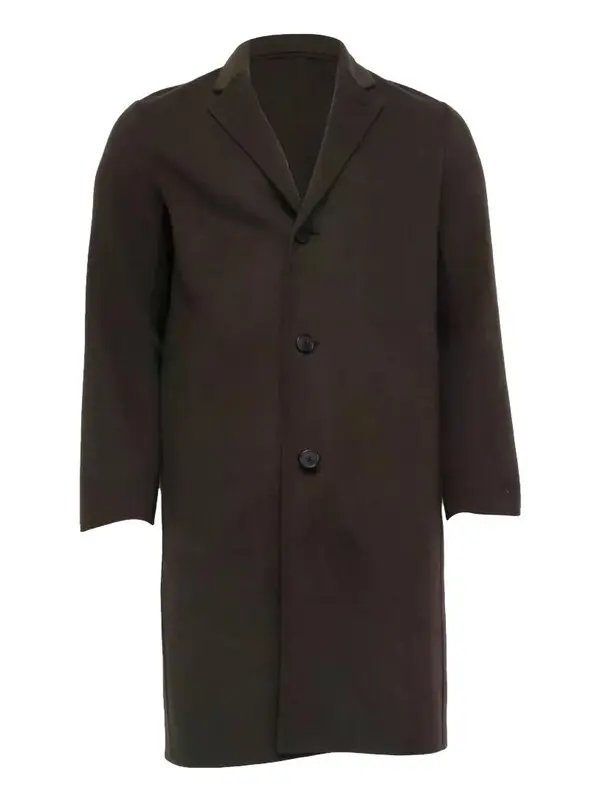 Theory Single-breasted Coat - Brown