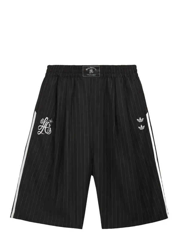WILLY CHAVARRIA X Adidas Pinstripe Shorts - Black