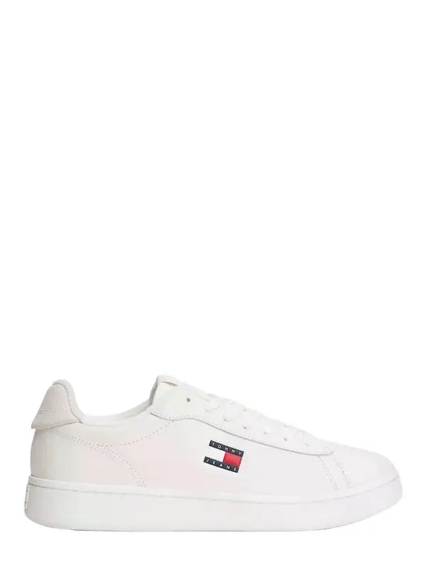 Tommy Hilfiger Logo-patch Lace-up Sneakers - White
