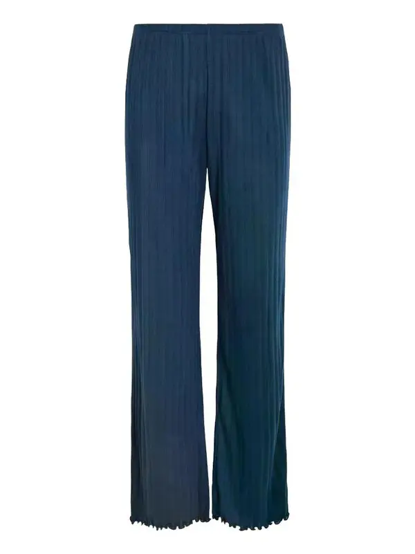Eberjey Pointelle-knit Trousers - Blue