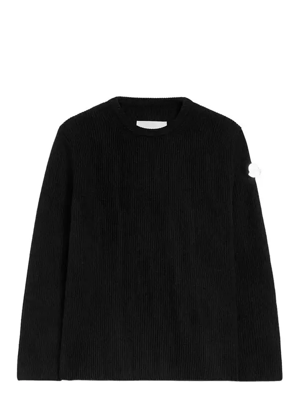 JIL SANDER X Moncler Ribbed Sweater - Black