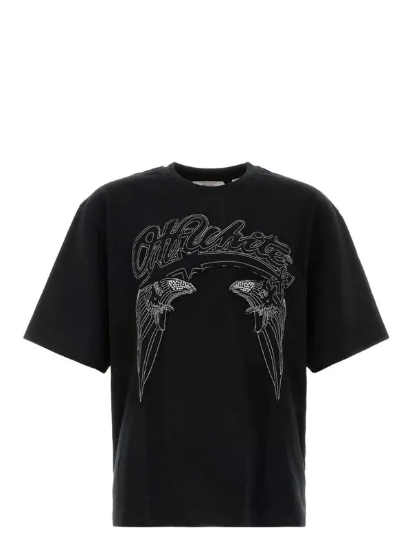 Off-White Logo-print Oversized-fit T-shirt - Black