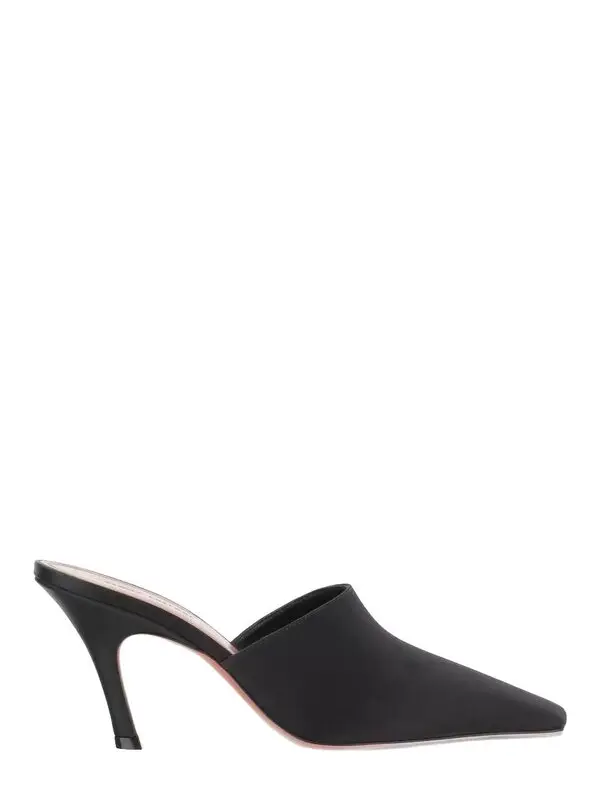 Amina Muaddi Jamie Square-toe Mules - Black