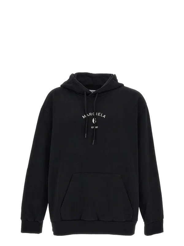 MAISON MARGIELA Felpa Con Cappuccio - Nero