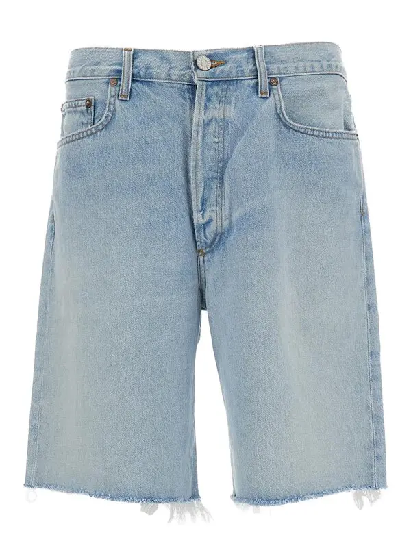 AGOLDE Anson Denim Shorts - Sky Blue