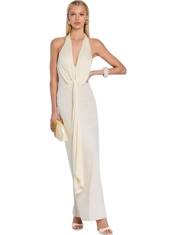 SEROYA Kayla Maxi Dress - Eggshell