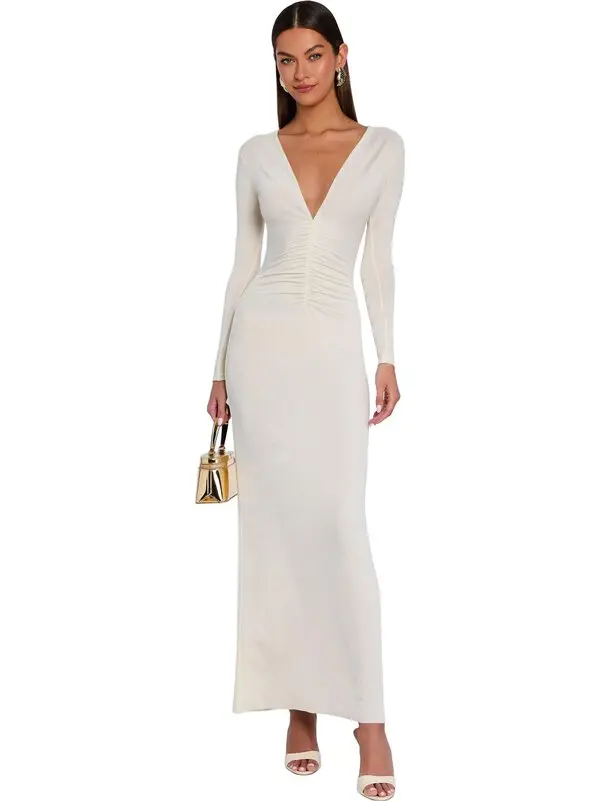 SEROYA Maxi Dress - Eggshell