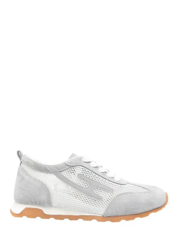 SERGIO MORETTI FIRENZE Mesh Panelled Sneakers - Grey