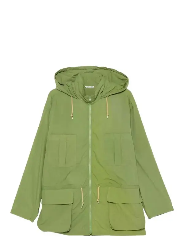 Auralee Cotton Lawn Hooded Jacket - Green