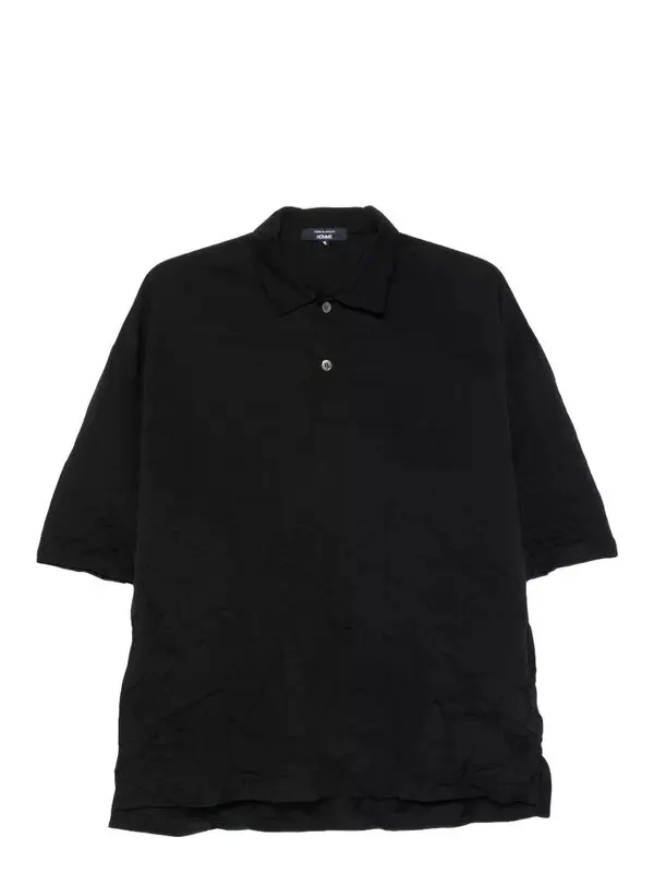 Comme Des Garçons Buttoned Polo Shirt - Black