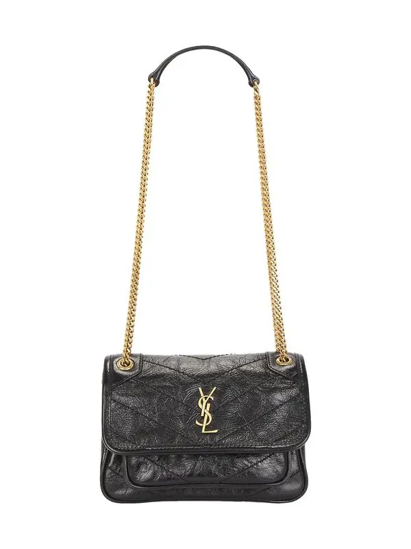 Saint Laurent Mini Niki Chain Bag - Noir