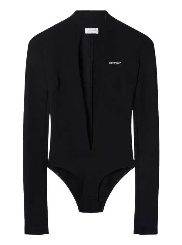 Off-White 00 Angel Long-sleeve Bodysuit - Black