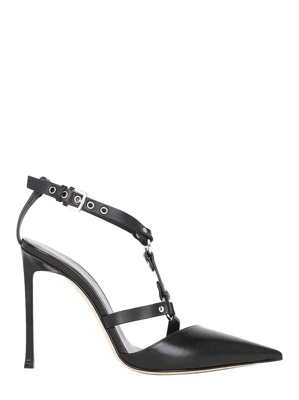 TOM FORD Leather Strappy Pumps - Black