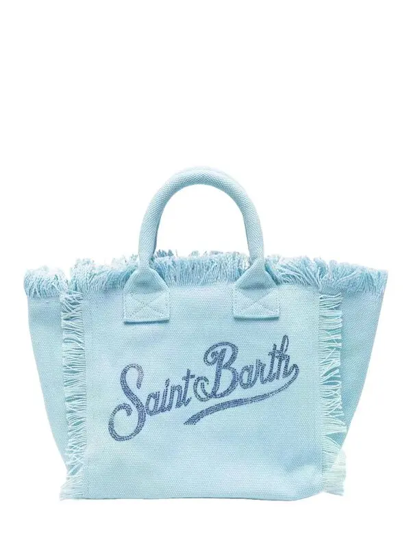 MC2 SAINT BARTH Colette Frayed-trim Tote Bag - Blue