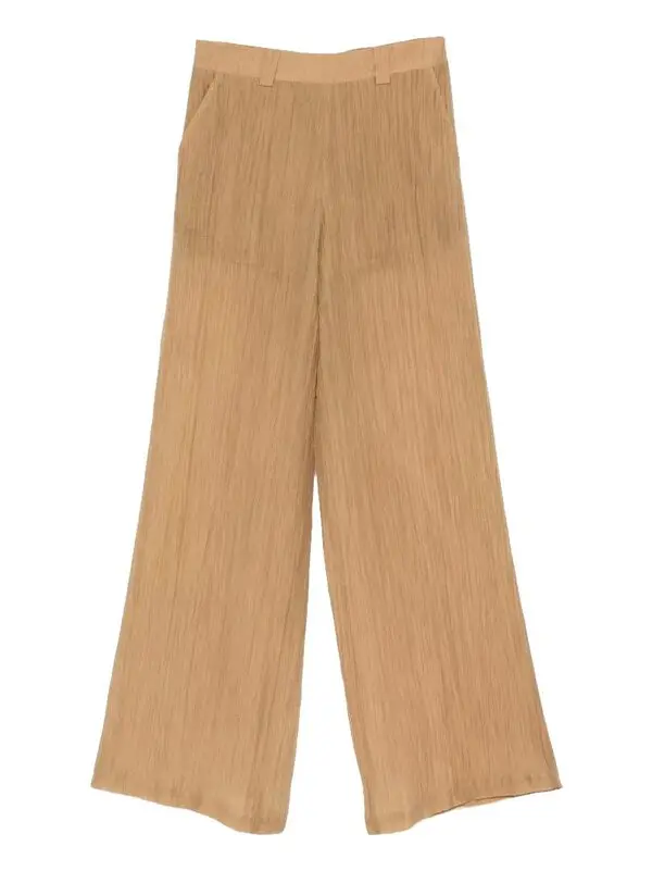 Seventy Wide-leg Trousers - Neutrals