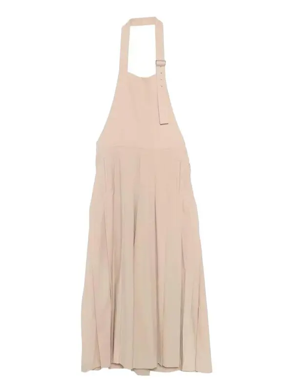 Comme Des Garçons Buckled Pleated Trousers - Neutrals