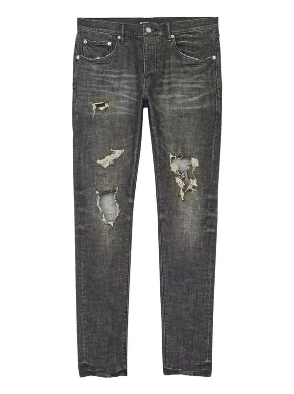 PURPLE BRAND Low-rise Skinny Jeans - Grey