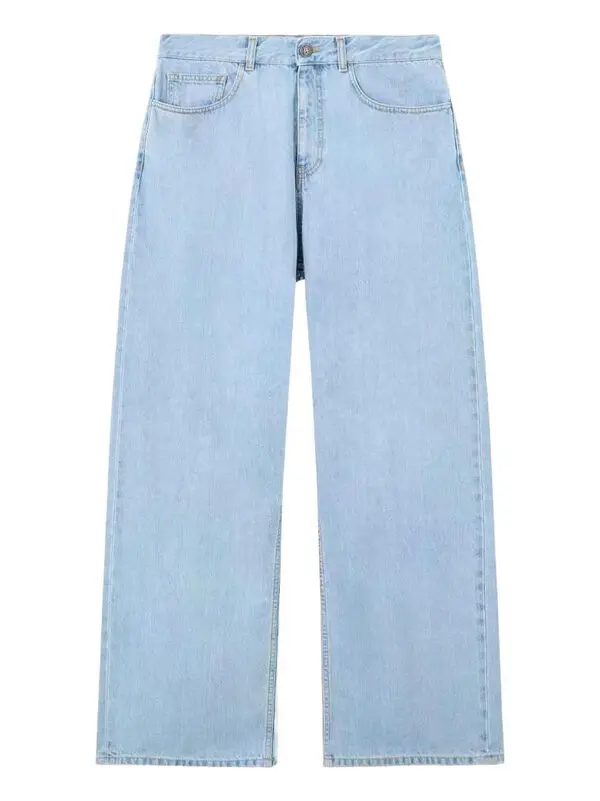 Palm Angels Light Wide-leg Five-pocket Jeans - Blue