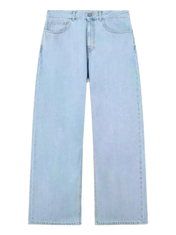 Palm Angels Light Wide-leg Five-pocket Jeans - Blue
