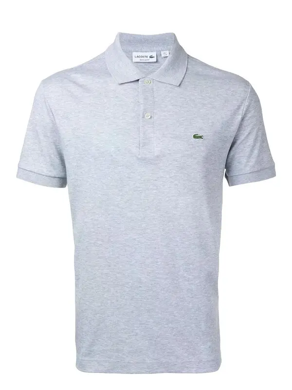 Lacoste Logo Patch Polo Shirt - Grey