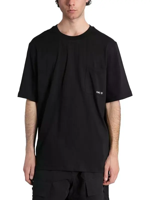 PEACEMAKER OAMC Logo-print Chest-pocket T-shirt - Black