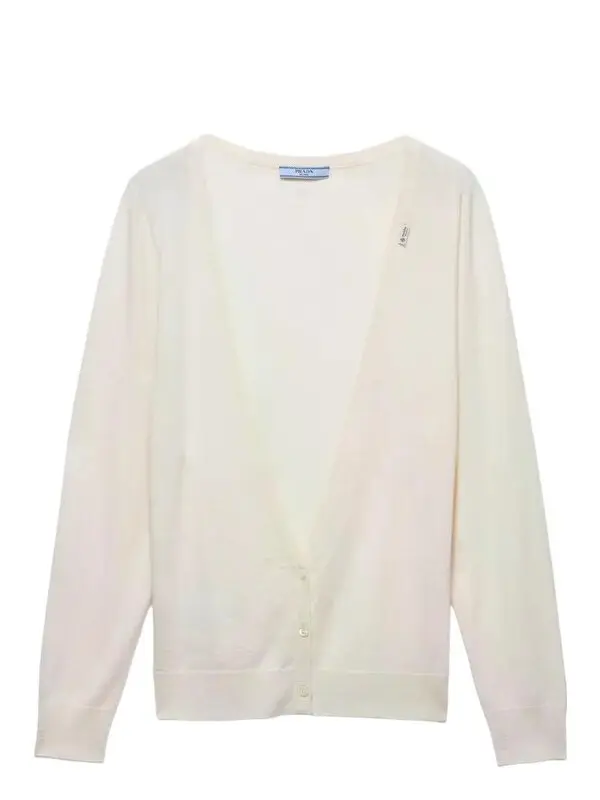 Prada Cashmere Cardigan - White