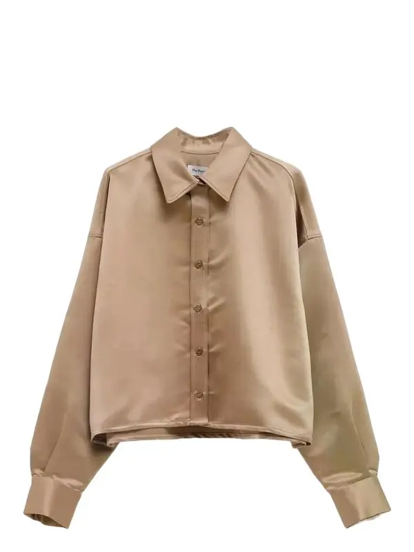 THE FRANKIE SHOP Arlen Boxy Shirt - Neutrals