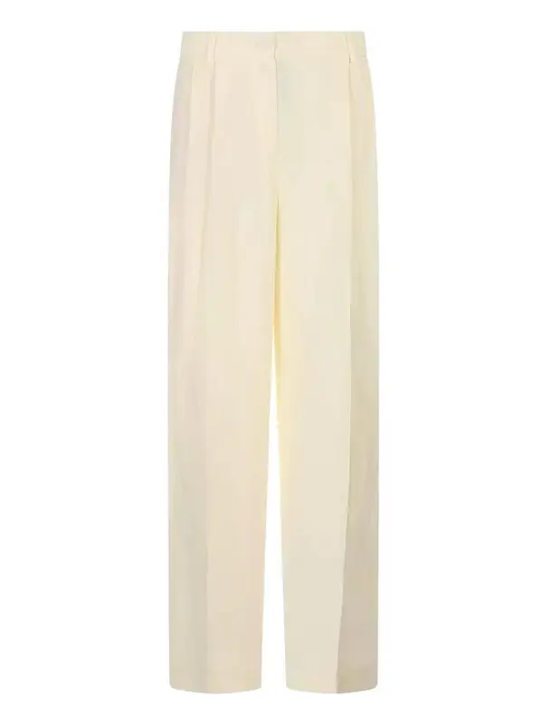 Fabiana Filippi Pleated Straight-leg Trousers - Neutrals