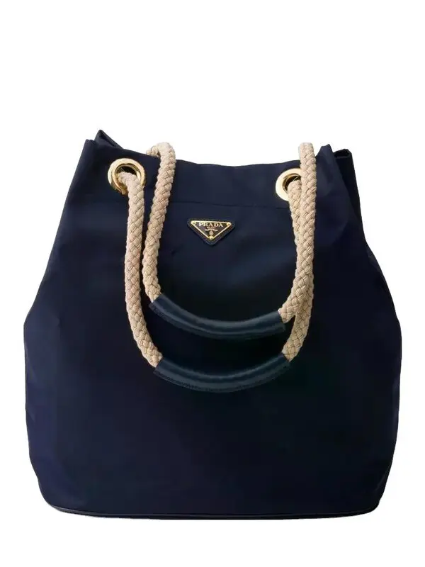Prada Large Re-nylon Bucket Bag - Blue