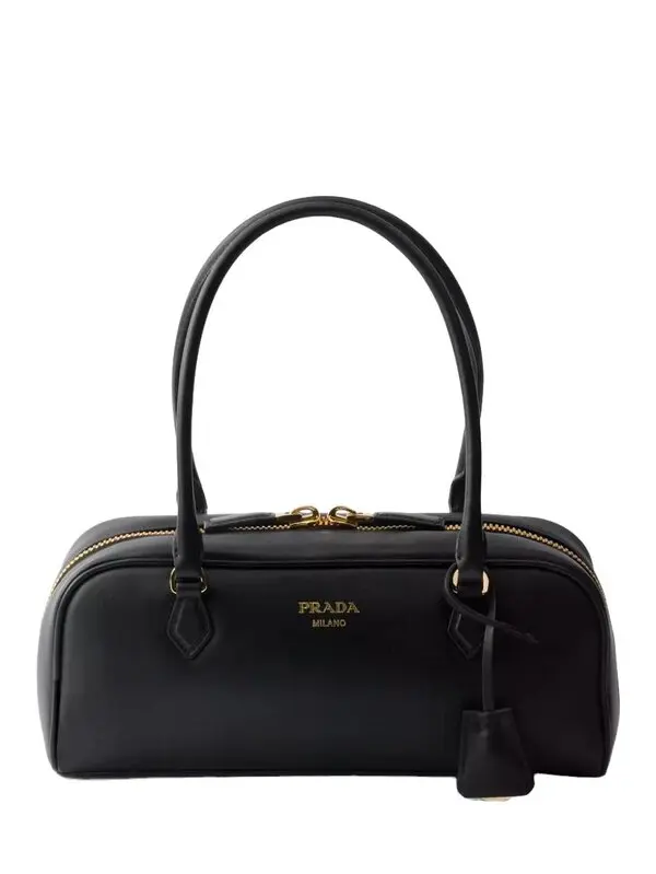 Prada Leather Top-handle Bag - Black