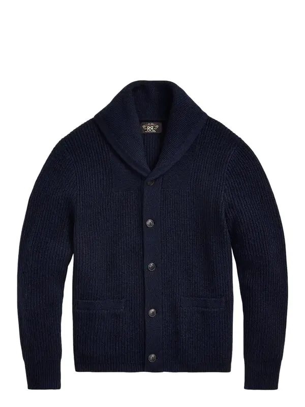 Ralph Lauren Cashmere Shawl-collar Cardigan - Navy Heather