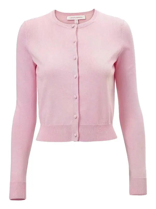 Carolina Herrera Button-up Cropped Cardigan - Pink