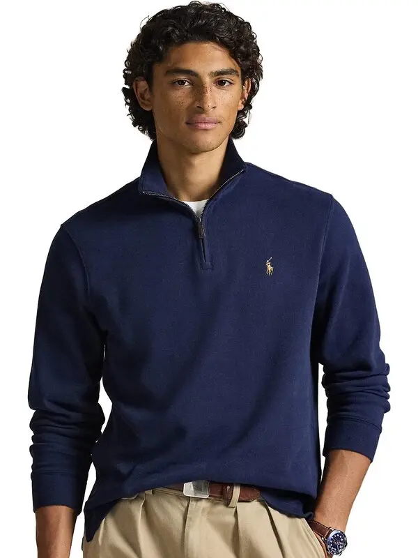 Ralph Lauren Estate-rib Quarter-zip Pullover - Cruise Navy