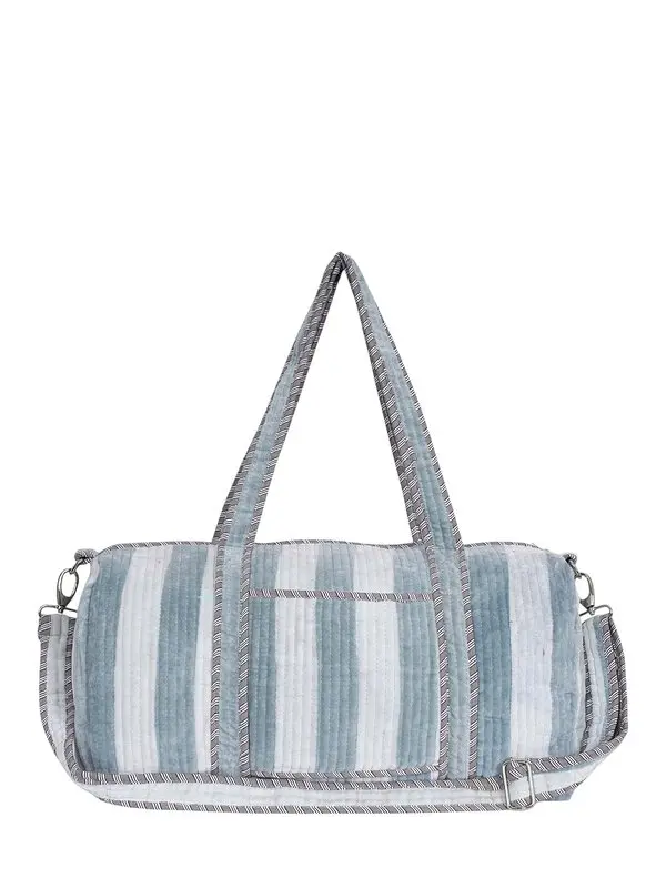 CYC Striped Weekender Bag - Grey