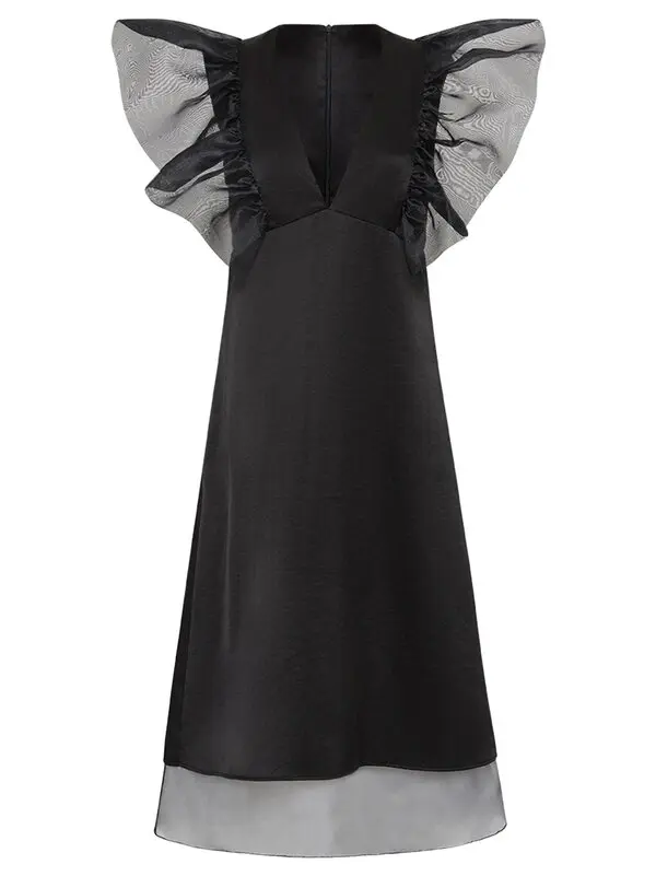 LENDROP STUDIOS Ambretta Midi Dress - Black