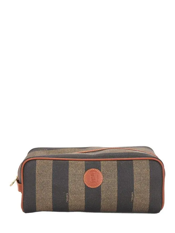 Fendi Pequin Pouch - Brown