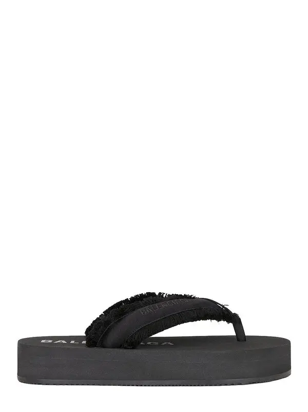 Balenciaga Jet Lag Thong Micro Sandal - Black