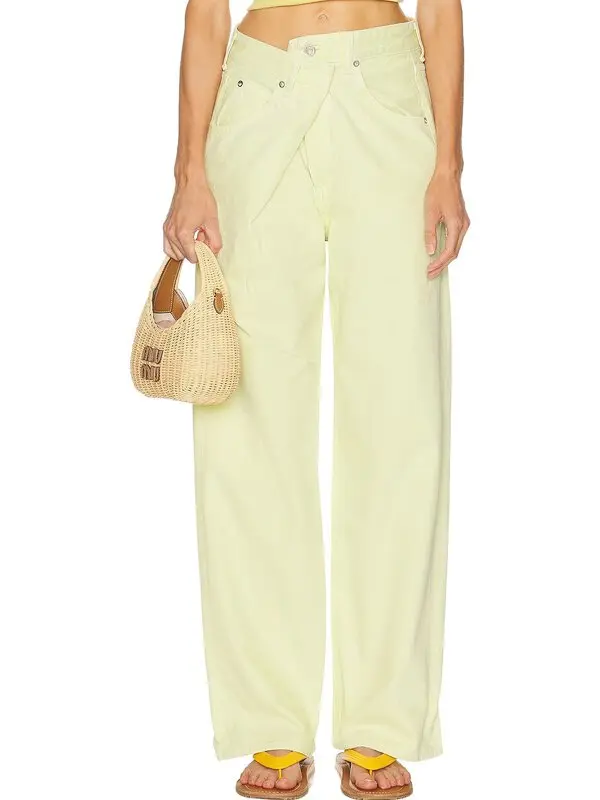 AGOLDE Vana Jeans - Lemon Zest