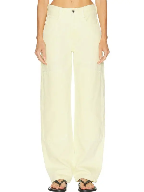 AGOLDE Laria Pierced Jeans - Lemon Zest