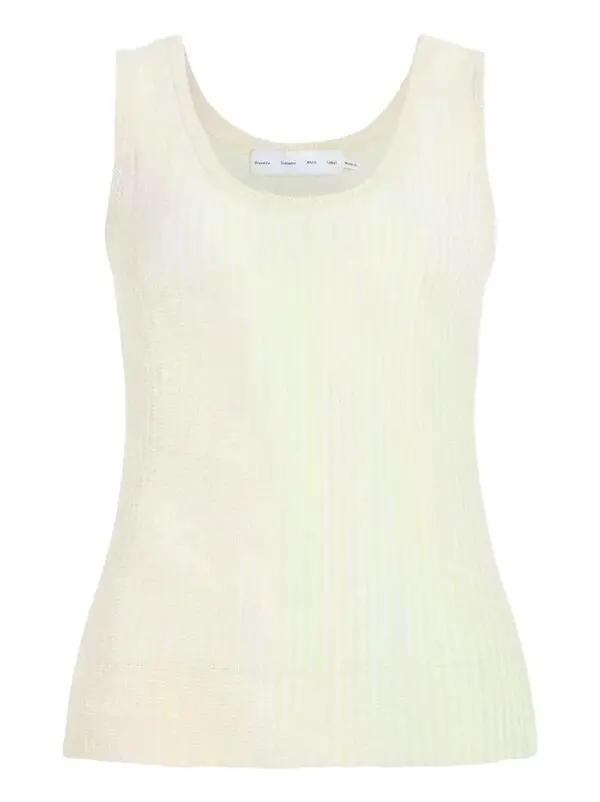 Proenza Schouler White Label Lennox Ribbed-knit Top - Neutrals