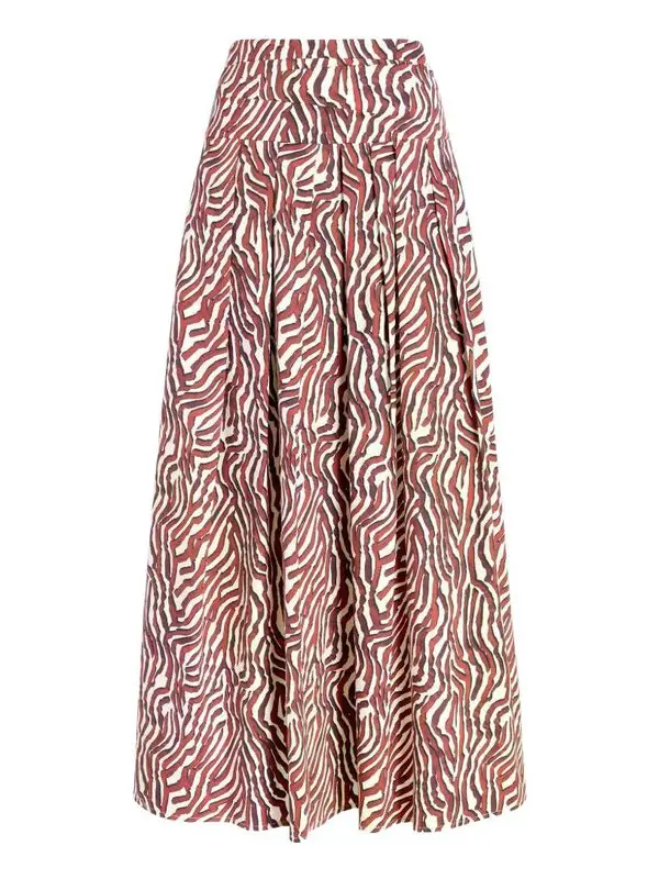 Proenza Schouler White Label Nessa Zebra-print Maxi Skirt - Neutrals