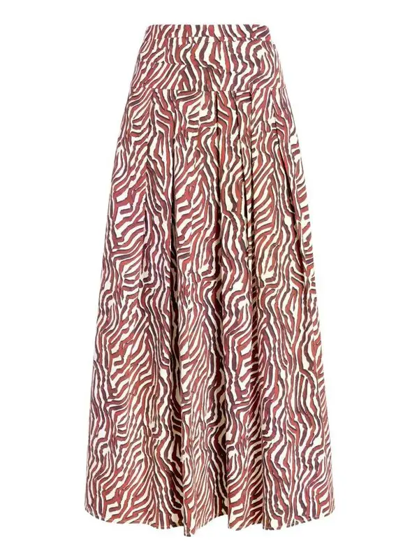 Proenza Schouler White Label Nessa Zebra-print Maxi Skirt - Neutrals
