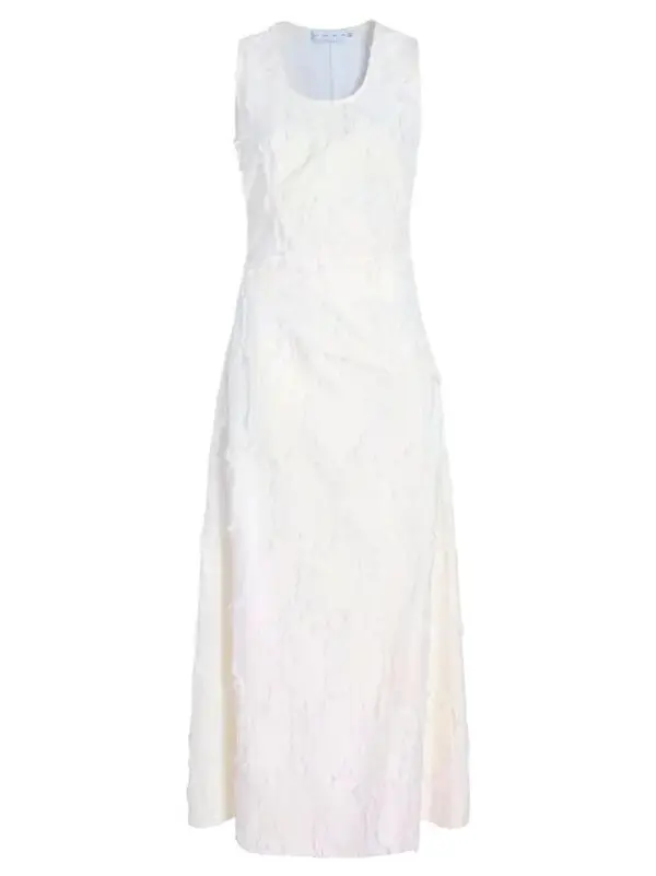 Proenza Schouler White Label Jacquard-cotton Midi Dress - Neutrals