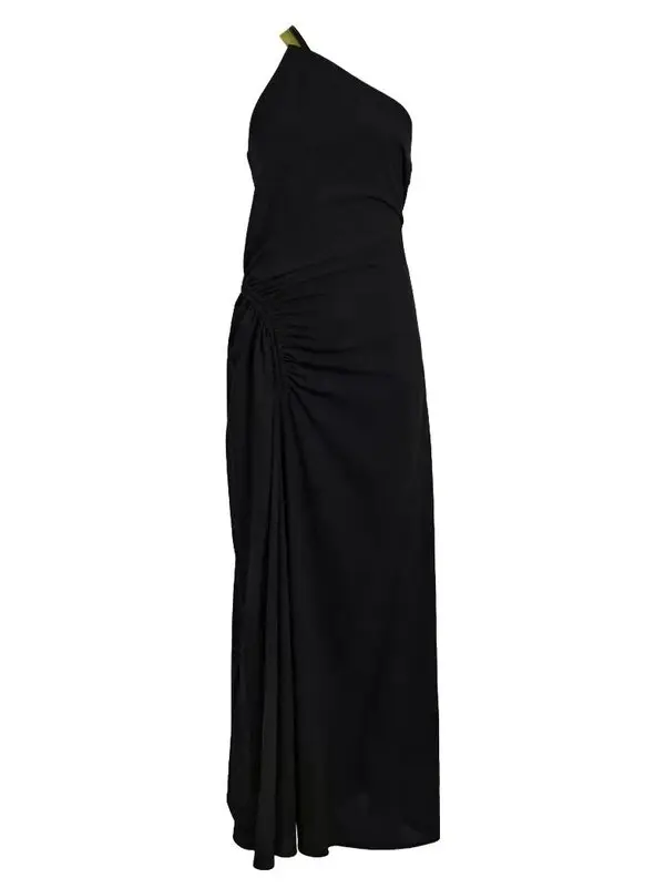 Proenza Schouler Sirena One-shoulder Maxi Dress - Black
