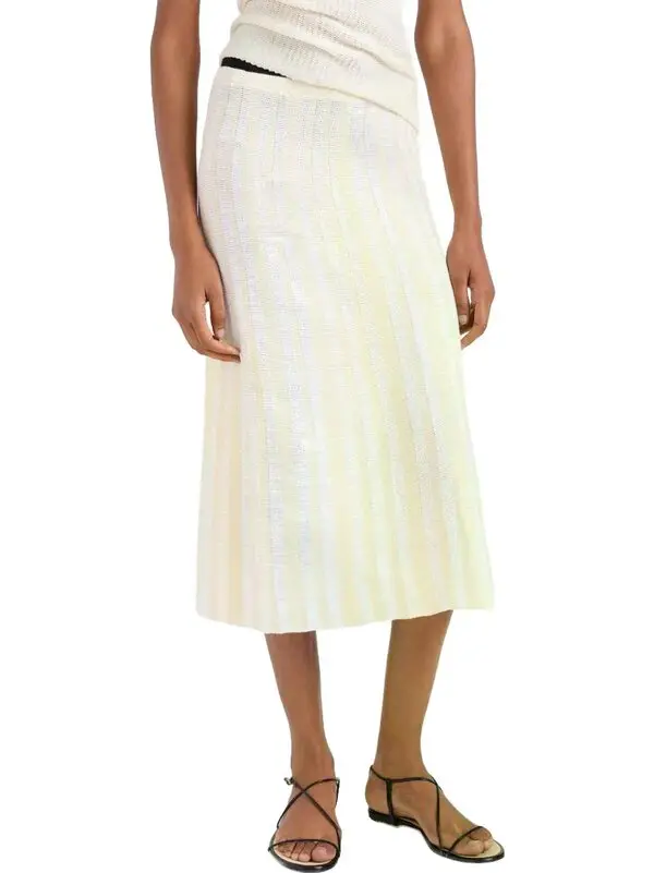 Proenza Schouler White Label Isley Rib-knit Midi Skirt - Neutrals