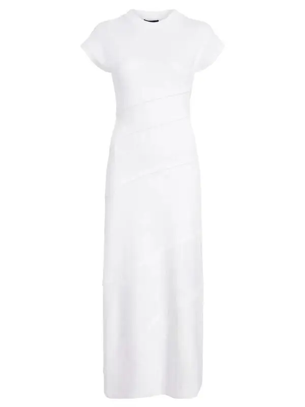 Proenza Schouler Hilma Tiered Jersey Midi Dress - White