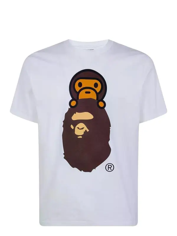 A BATHING APE Ape Head Baby Milo T-shirt - White