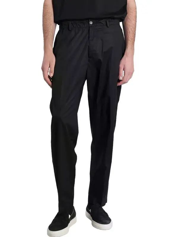 LOW BRAND Elasticated-waistband Trousers - Black