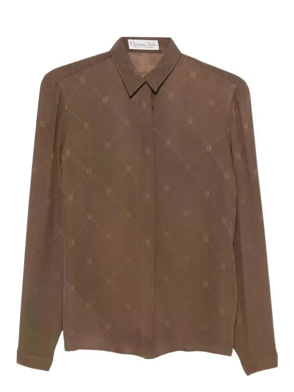 Dior Monogram-print Shirt - Brown